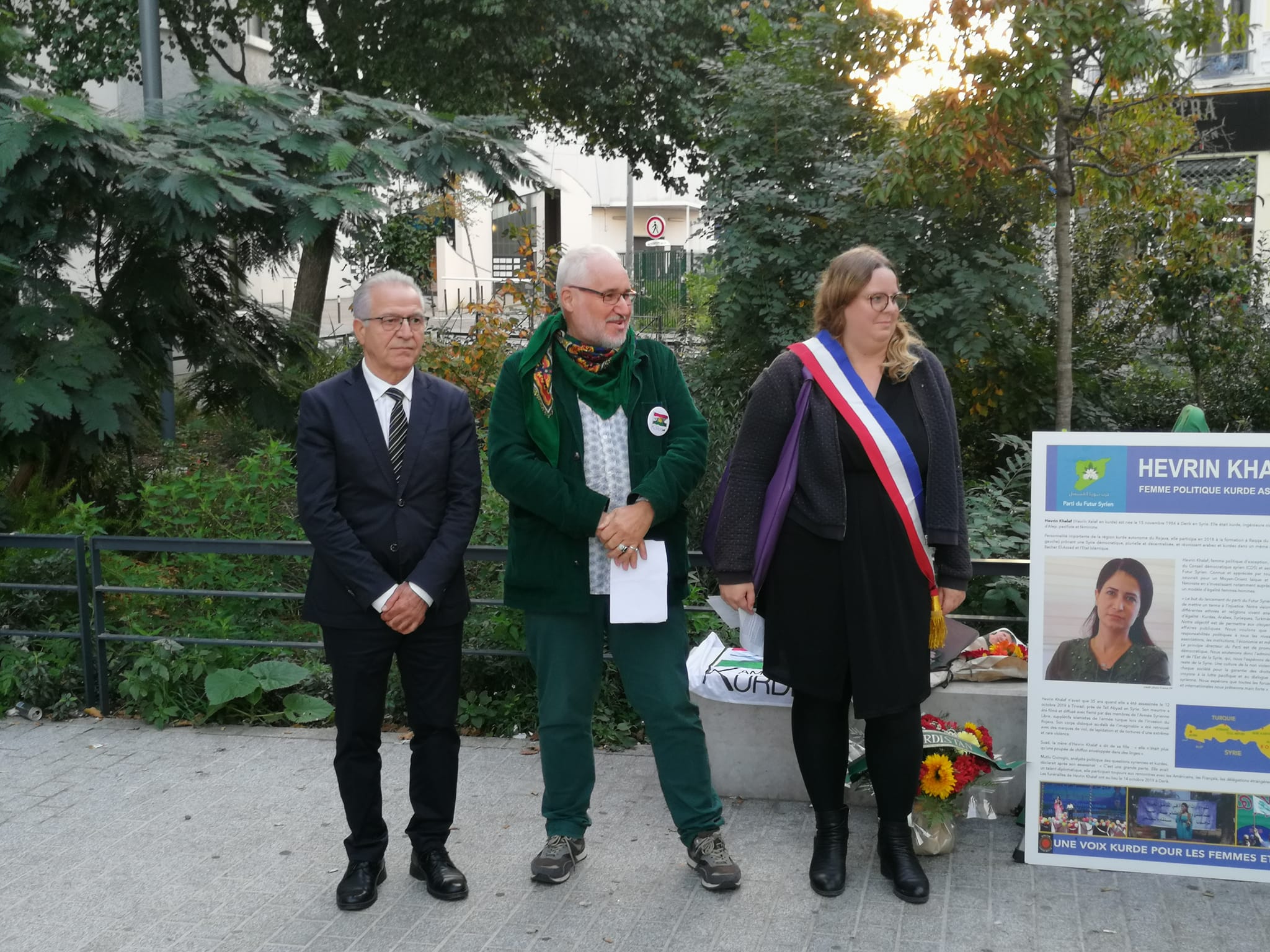 La mairie du 7e arrondissement de Lyon rend hommage à Hevrin Khalaf ...