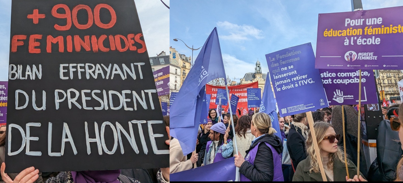 8 MARS. Les femmes défilent pour leurs droits et contre les violences ...